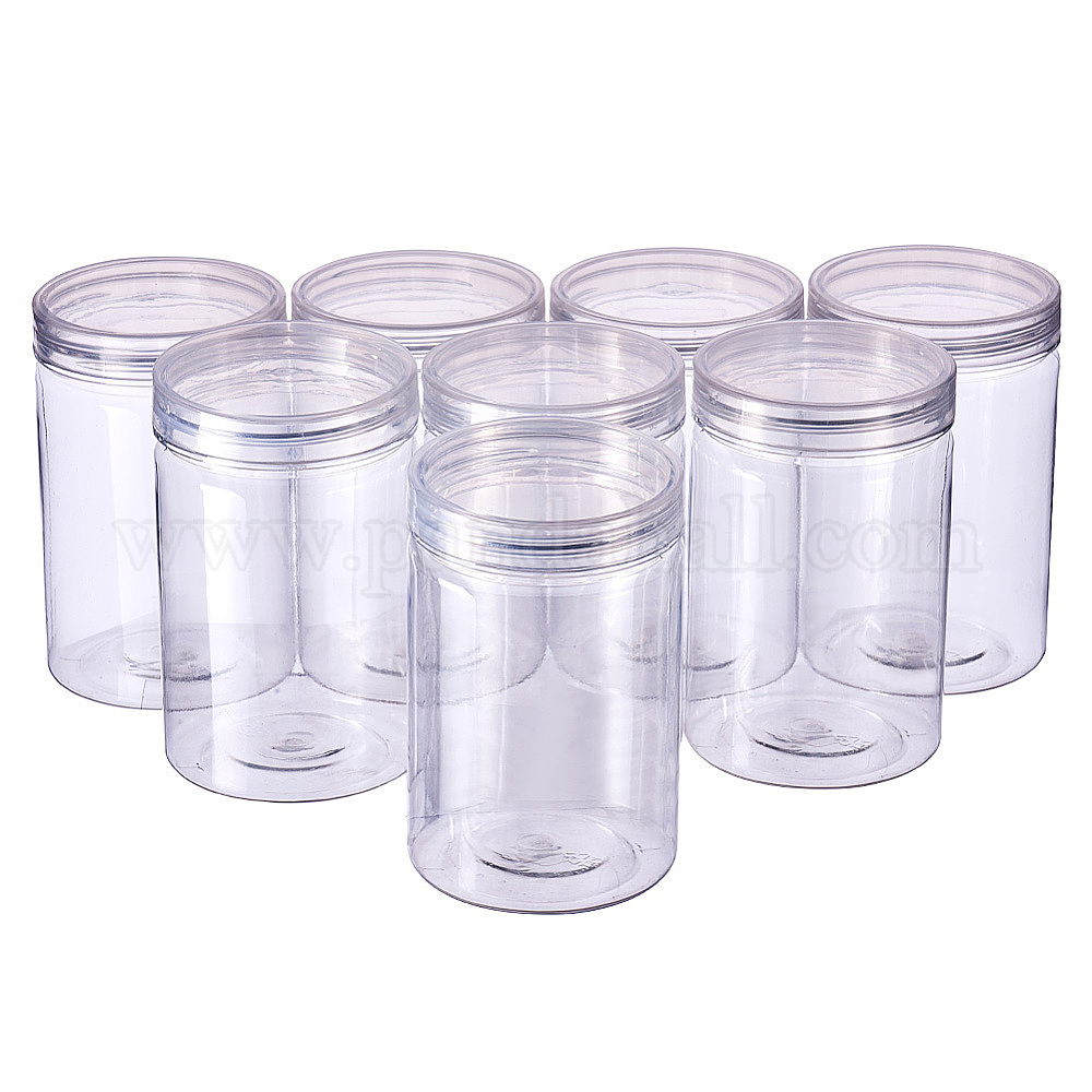 Wholesale BENECREAT 8 PACK 250ml Empty Clear Plastic Slime Storage ...