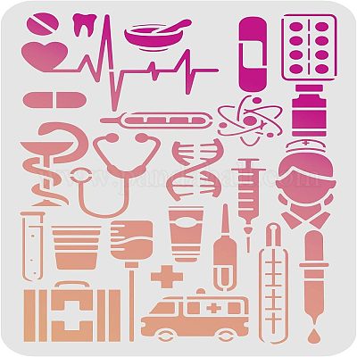 Wholesale FINGERINSPIRE Medical Symbols Stencils 29.7x21cm ...