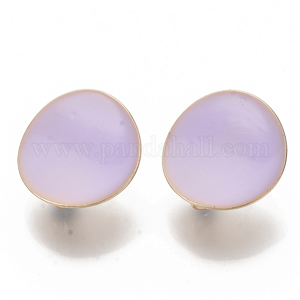 Wholesale Light Gold Plated Iron Stud Earring Findings - Pandahall.com