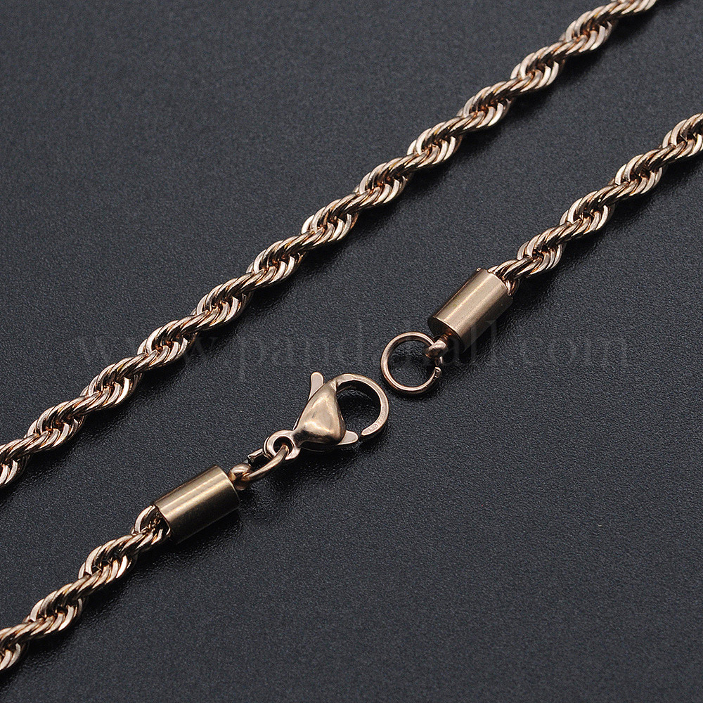 Wholesale 304 Stainless Steel Rope Chain Necklaces - Pandahall.com