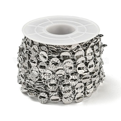 Wholesale Tarnish Resistant 304 Stainless Steel Flat Round Chains ...