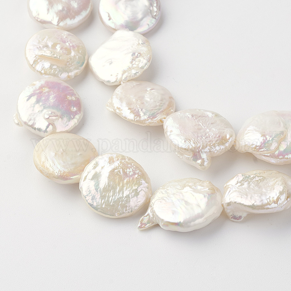 Wholesale Natural Baroque Pearl Keshi Pearl Beads Strands - Pandahall.com