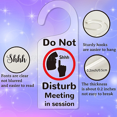 Wholesale CHGCRAFT 2Pack Do Not Disturb Door Sign Acrylic Notice Door ...