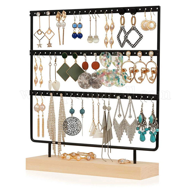 Wholesale Triple Levels Rectangle Iron Earring Display Stand ...