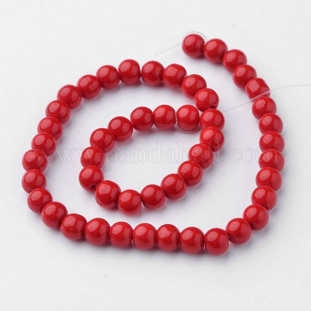 Wholesale Opaque Solid Color Glass Beads Strands - Pandahall.com
