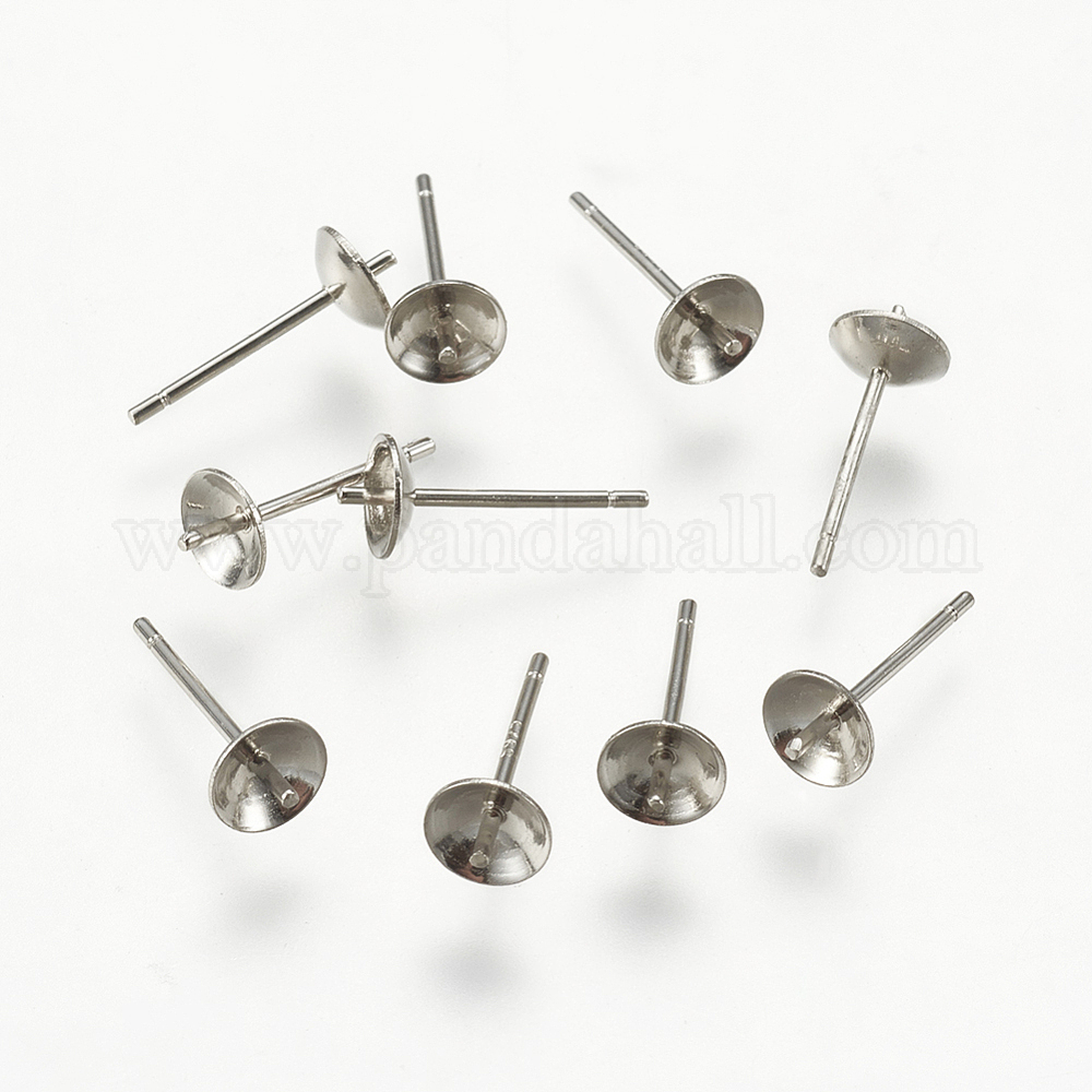 Wholesale 925 Sterling Silver Stud Earring Findings - Pandahall.com