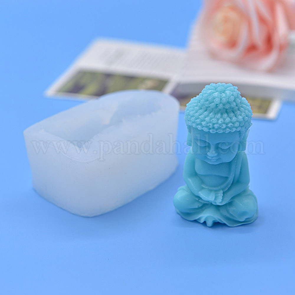 Wholesale DIY Buddha Figurine Display Statue Silicone Molds - Pandahall.com