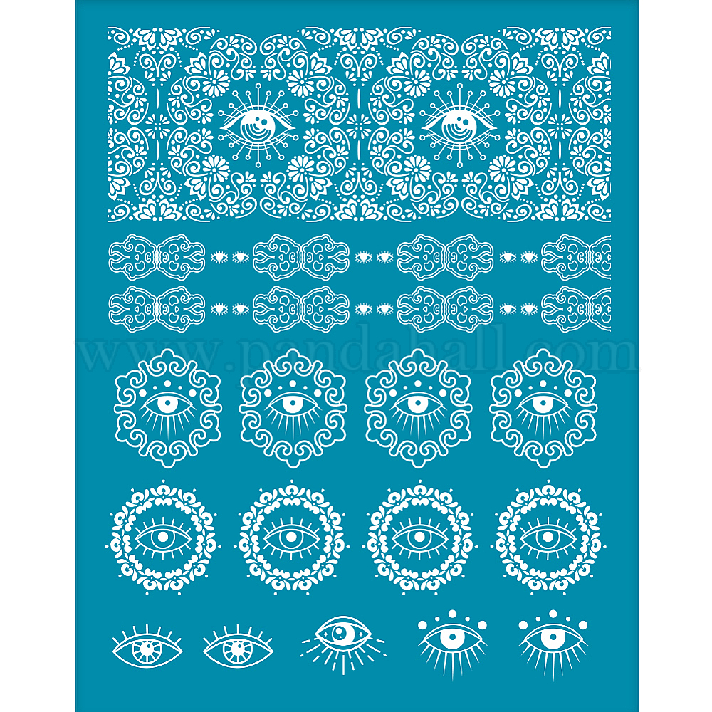 Wholesale OLYCRAFT 4x5 Inch Eye Lace Clay Stencils Evil Eye Non ...