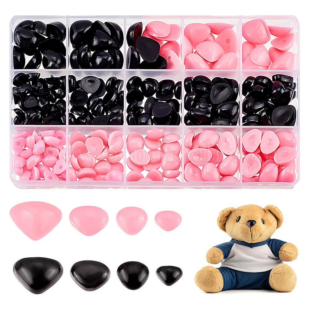 Wholesale CHGCRAFT 290Pcs 8 Sizes Plastic Nose Craft Triangle Nose with ...