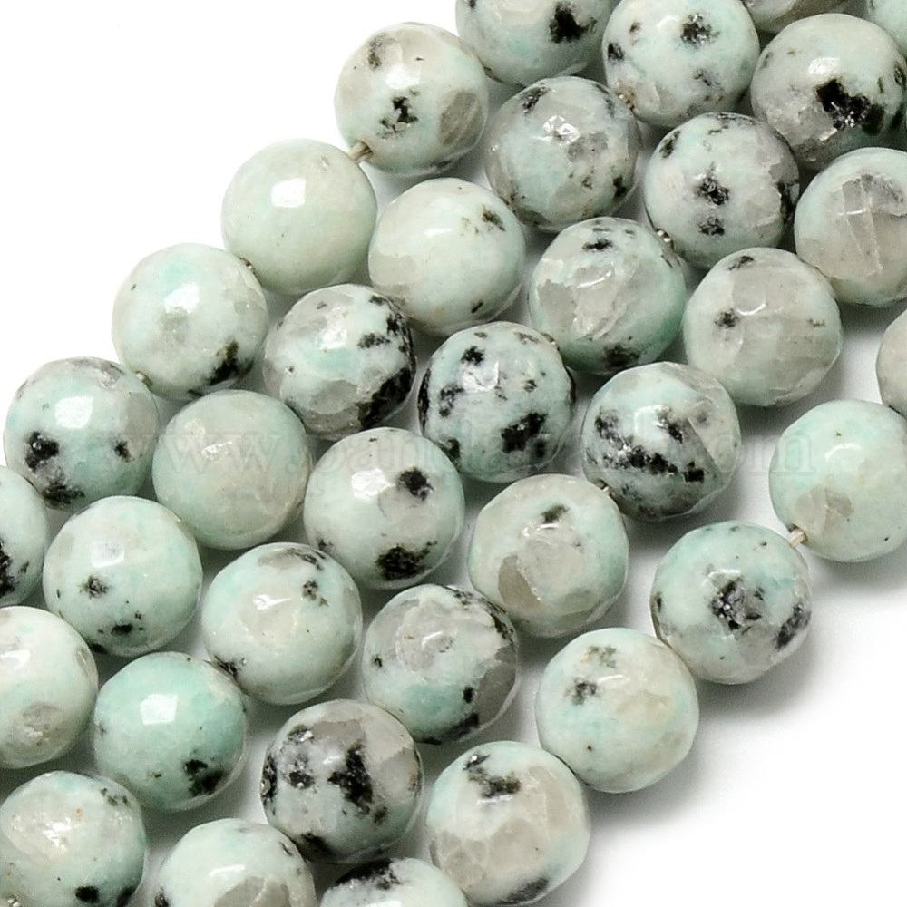 Wholesale Natural Sesame Jasper/Kiwi Jasper Beads Strands - Pandahall.com