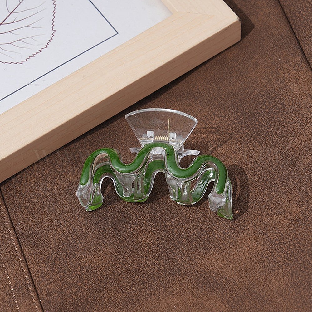 Wholesale Letter M Plastic Enamel Claw Hair Clips - Pandahall.com