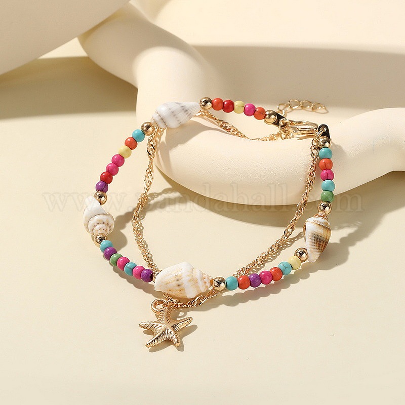 Wholesale Bohemian Shell Beaded Bracelets - Pandahall.com