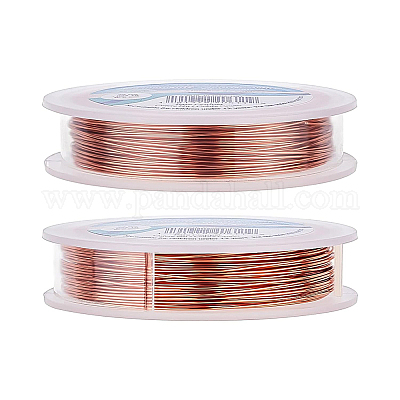 Wholesale BENECREAT 3 Rolls 3 Styles Round Copper Craft Wire - Pandahall.com