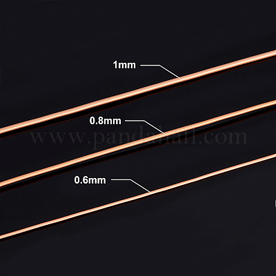 Wholesale BENECREAT 3 Rolls 3 Styles Round Copper Craft Wire - Pandahall.com