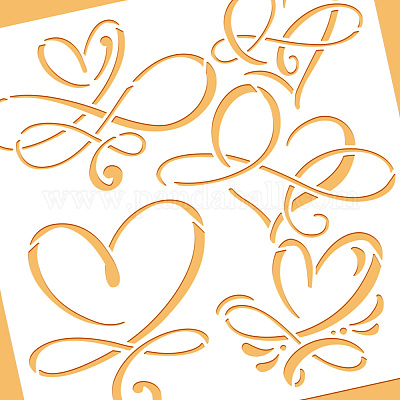 Wholesale BENECREAT Infinity Heart Stencil Decoration Template ...