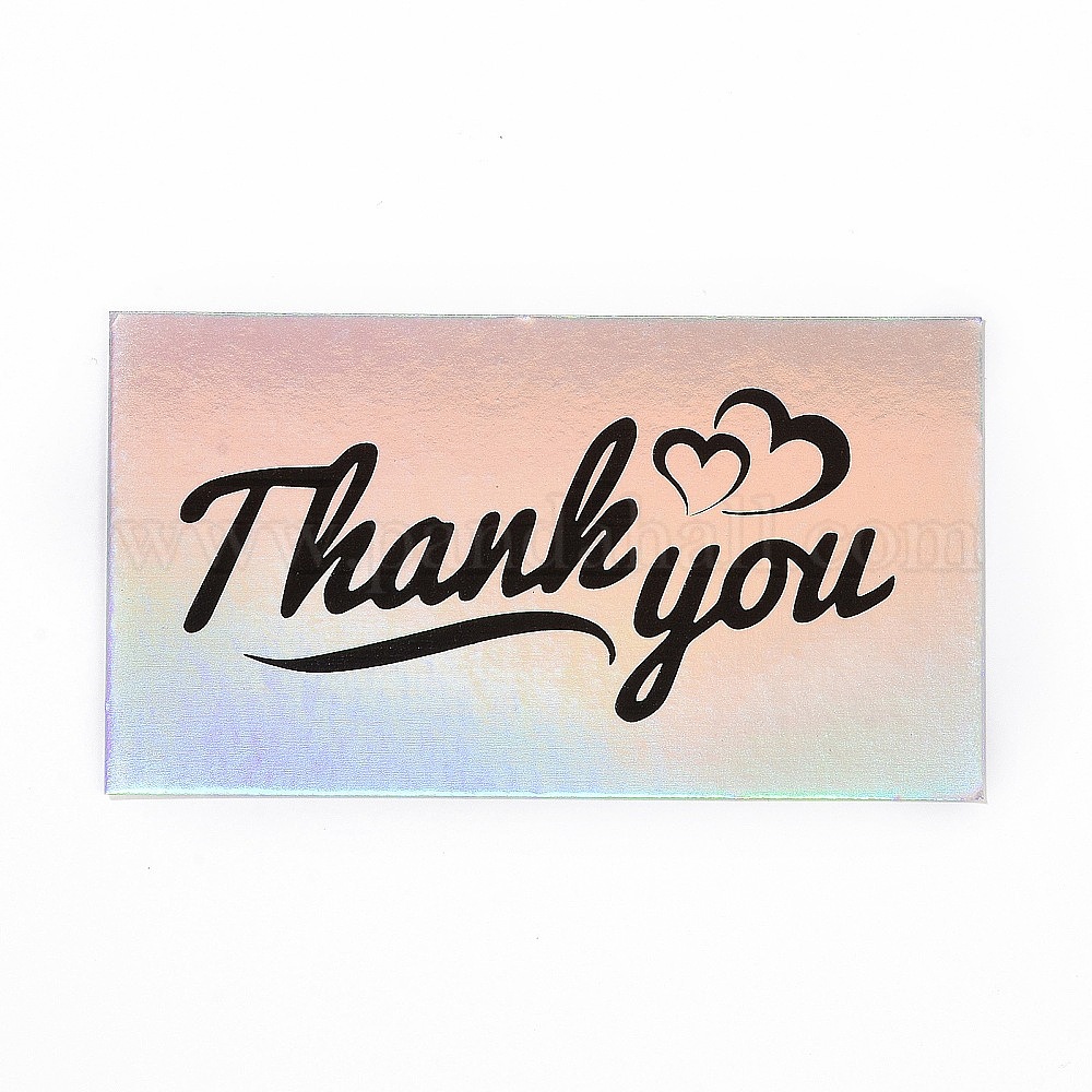 Wholesale Laser Thank You Card - Pandahall.com